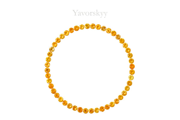 Mandarin Garnet 2.05 cts / 48 pcs